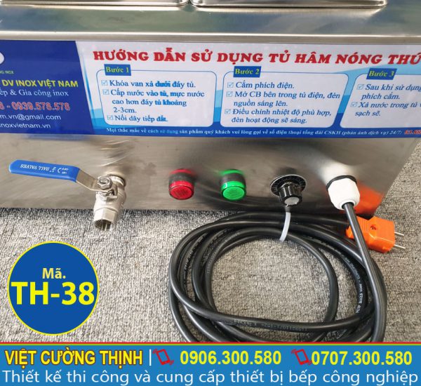Tủ Hâm Nóng Thức Ăn Để Bàn Mini TH-38 - Việt Cường Thịnh